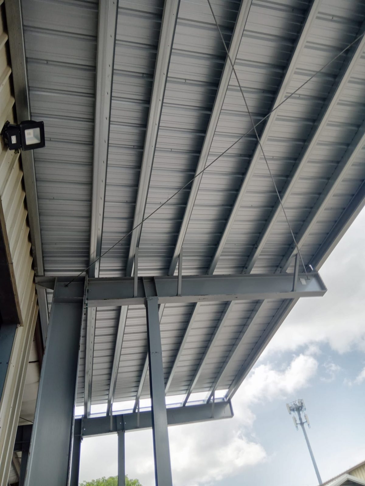 Bahamas Waste Metal Building Canopy - TMC Engineering Ltd.